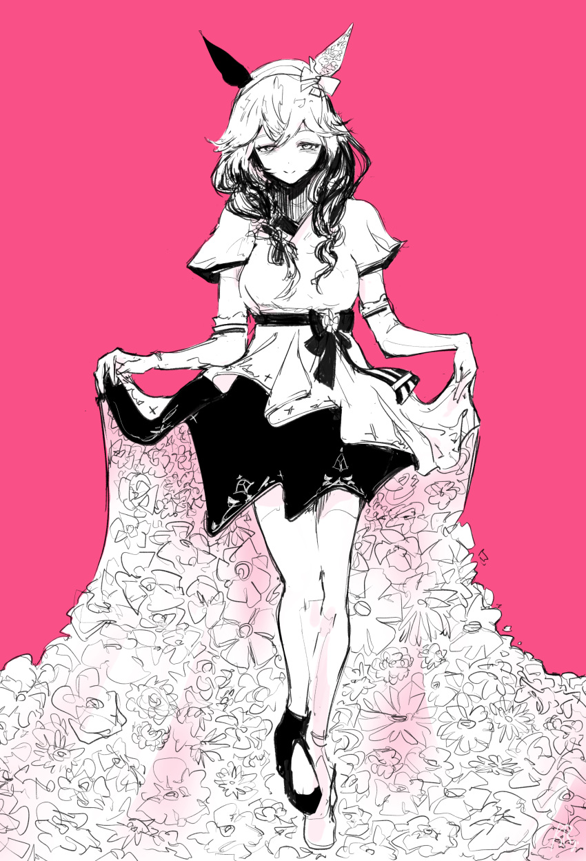 Safebooru - 1girl absurdres animal ears bow commentary curren bouquetd ...