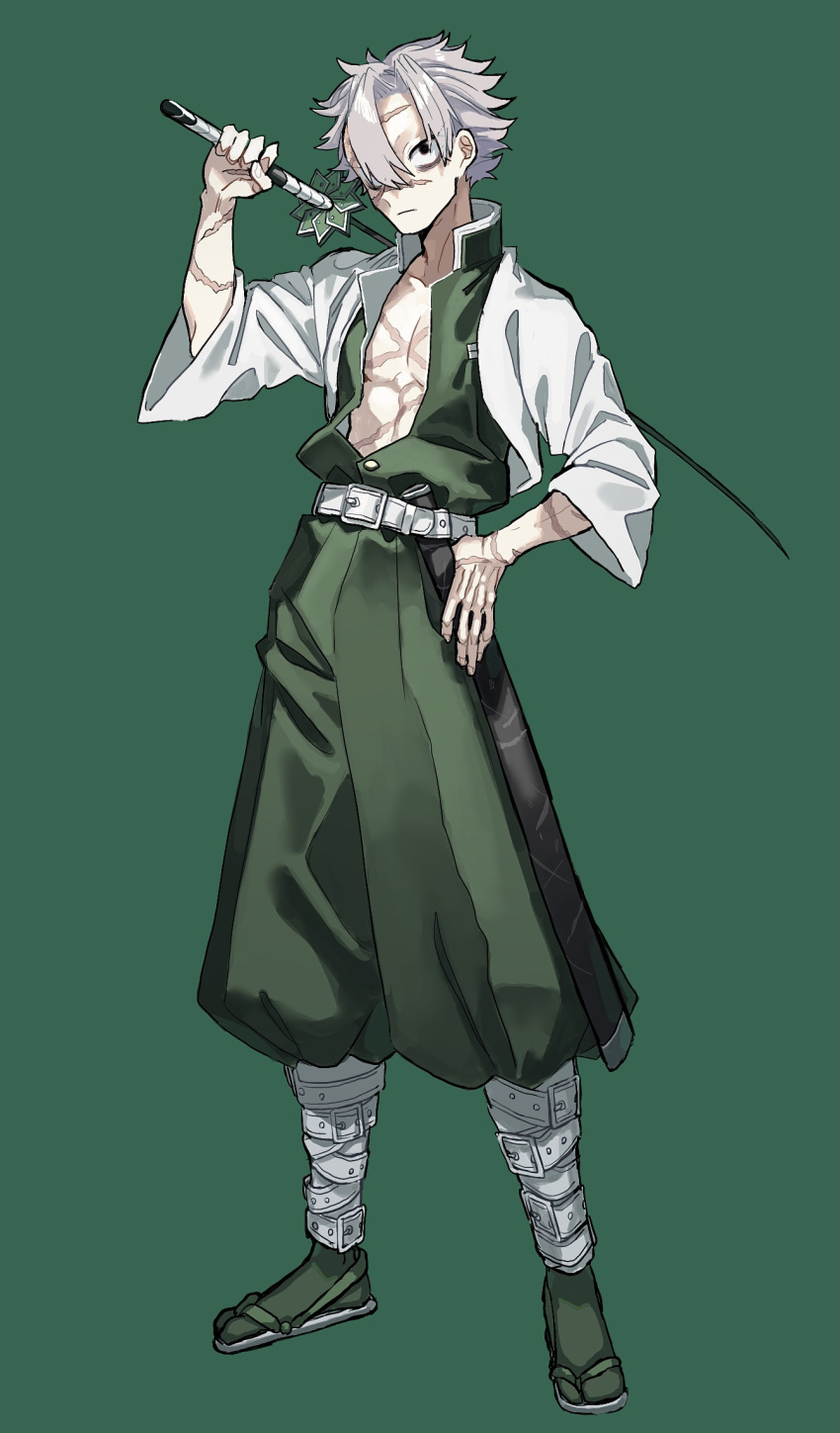 Safebooru - 1boy aqua background bags under eyes belt belt buckle black eyes buckle buttons ...