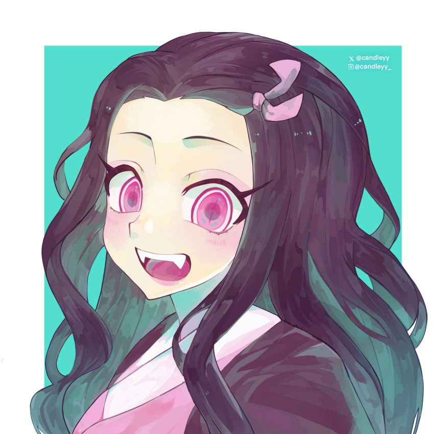 Safebooru - 1girl black hair black jacket blue background blush ...