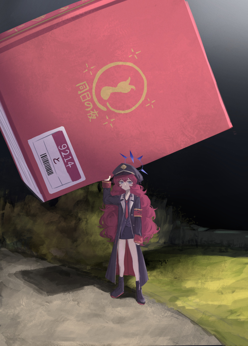 Safebooru - 1girl :| absurdres ahiru (ahahahahiru) arm at side arm up armband black boots black ...