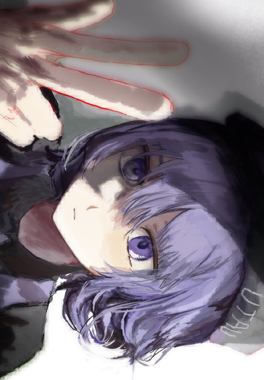 Safebooru - 1girl beret black hat black shirt closed mouth expressionless from side hair between ...