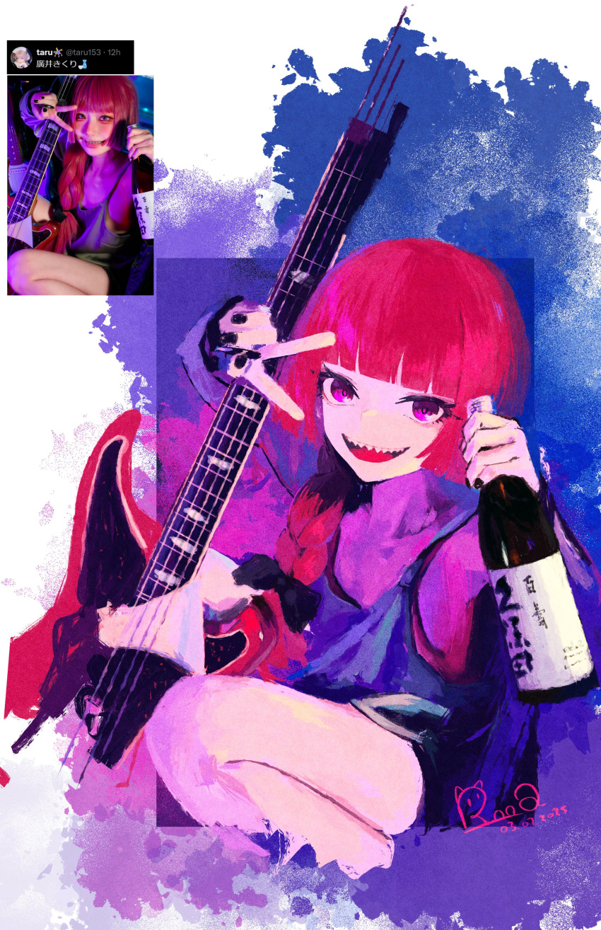 Safebooru - 1girl absurdres black nails bocchi the rock! bottle ...