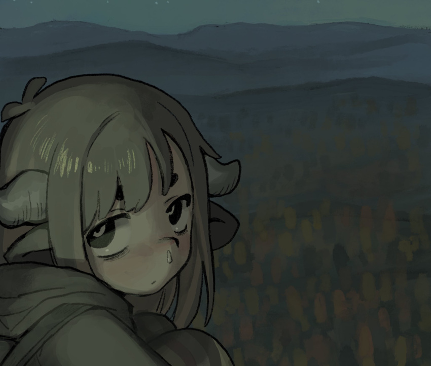 Safebooru - animal ears bags under eyes brown hair child cow ears cow ...