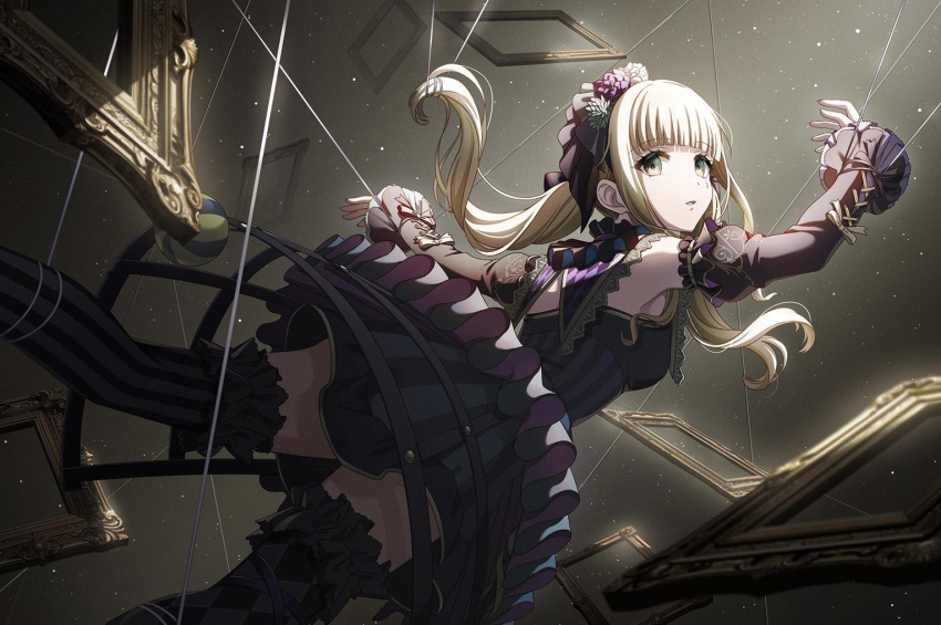 Safebooru - blonde hair d4dj dress fukushima noa long hair yellow eyes | 5606037