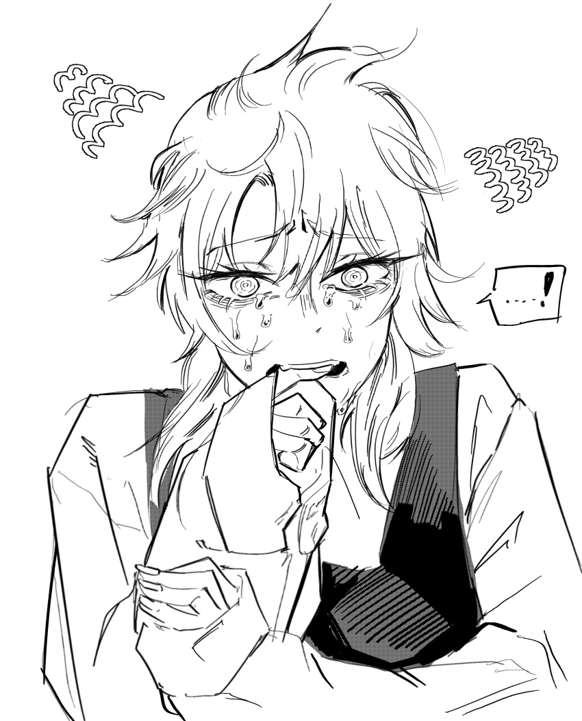 Safebooru - 1girl absurdres biting own finger chainsaw man crying ...