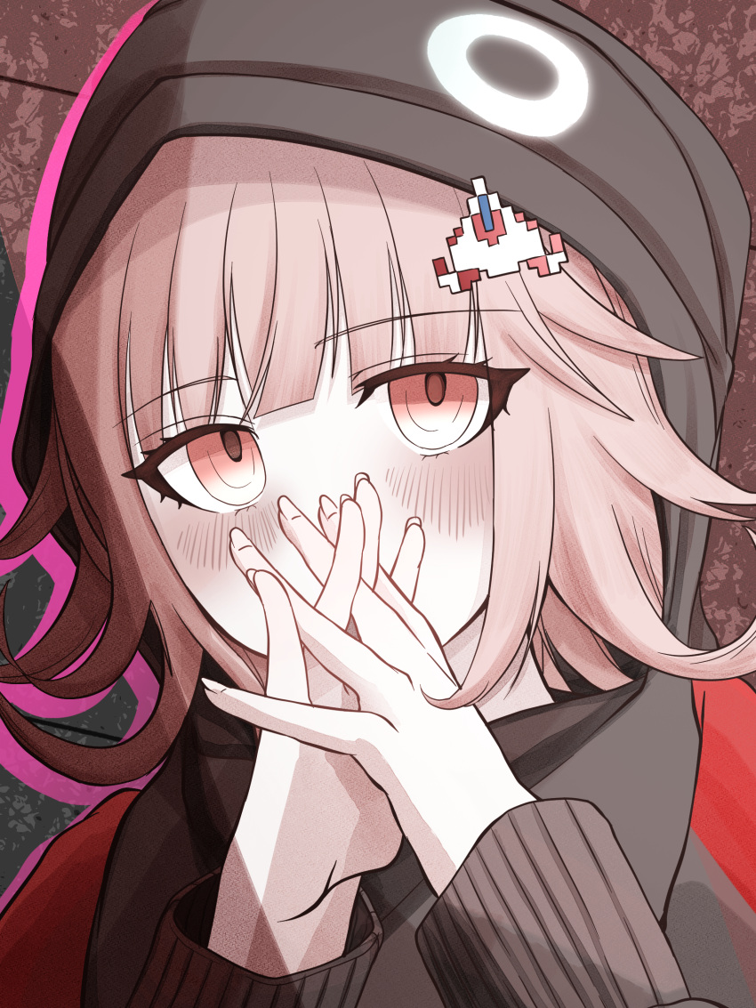Safebooru 1girl Absurdres Blush Brown Background Brown Hair Danganronpa Series Danganronpa 2
