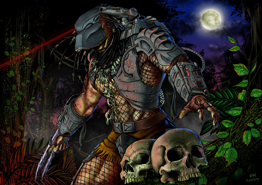 Safebooru - 1boy alien arm blade armor dreadlocks fishnets gauntlets ...