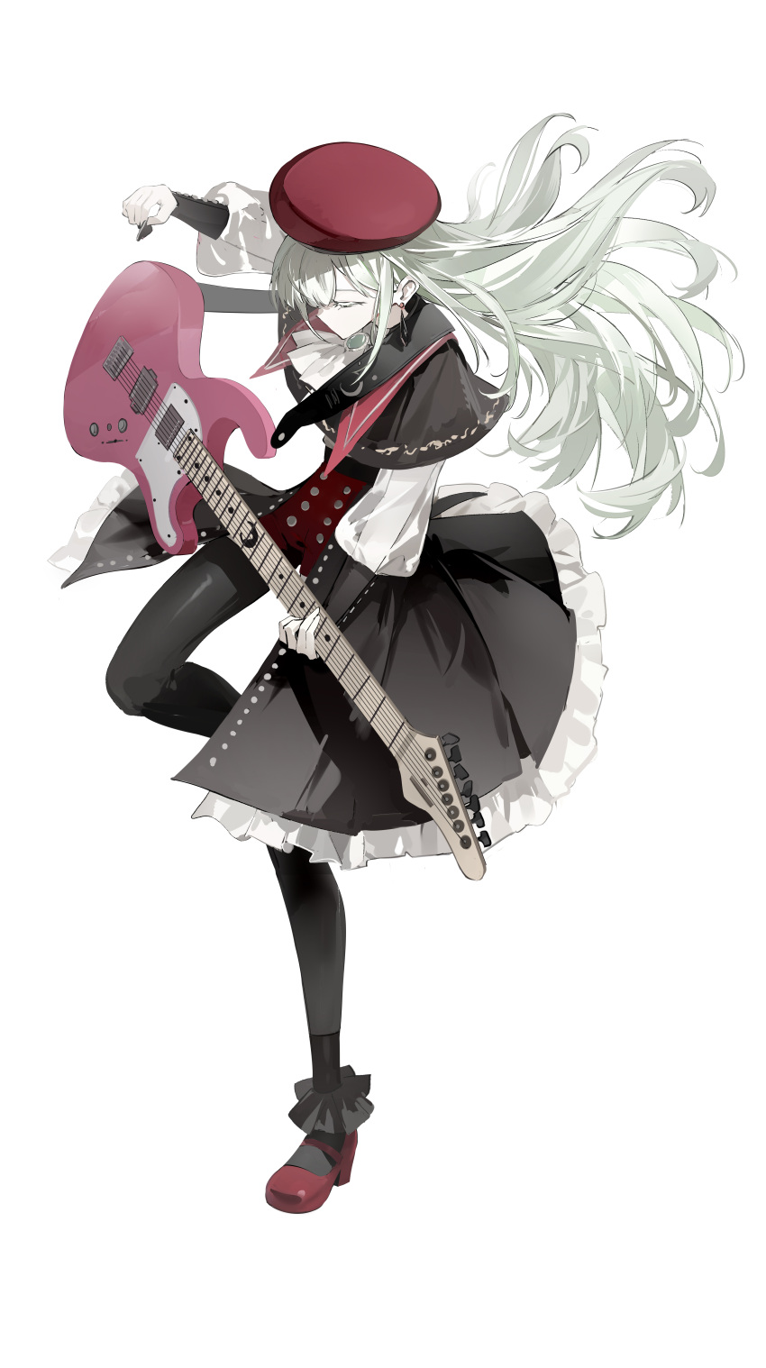 Safebooru - 1girl absurdres ascot bang dream! bang dream! it's mygo!!!!! beret black capelet ...