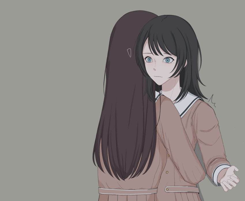 Safebooru - 2girls bang dream! bang dream! it's mygo!!!!! black hair blue eyes brown hair closed ...