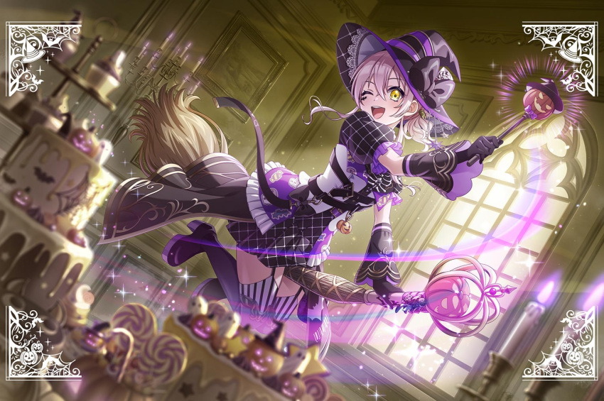 Safebooru - brown hair d4dj dress ichihoshi lumina long hair smile yellow eyes | 5603647