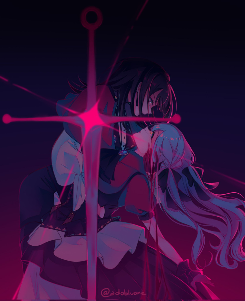 Safebooru - 2girls adoblvone ascot bang dream! bang dream! it's mygo!!!!! black ascot black ...