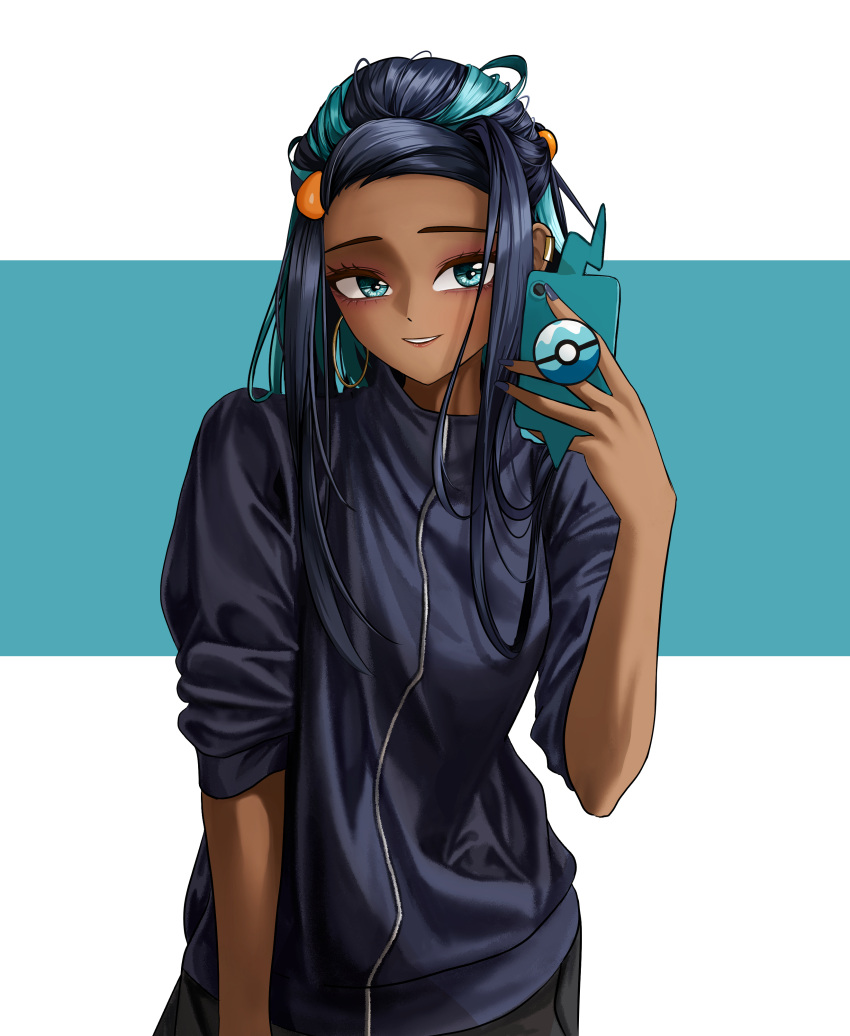 Safebooru - 1girl absurdres alternate costume aqua eyes aqua hair commentary request dive ball ...