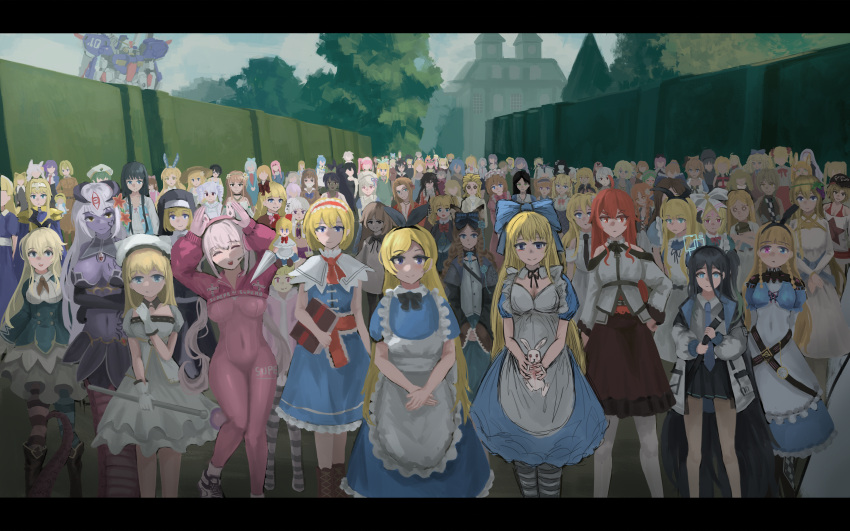 Safebooru - 6+girls absurdres aerith gainsborough alice's adventures in wonderland alice (alice ...