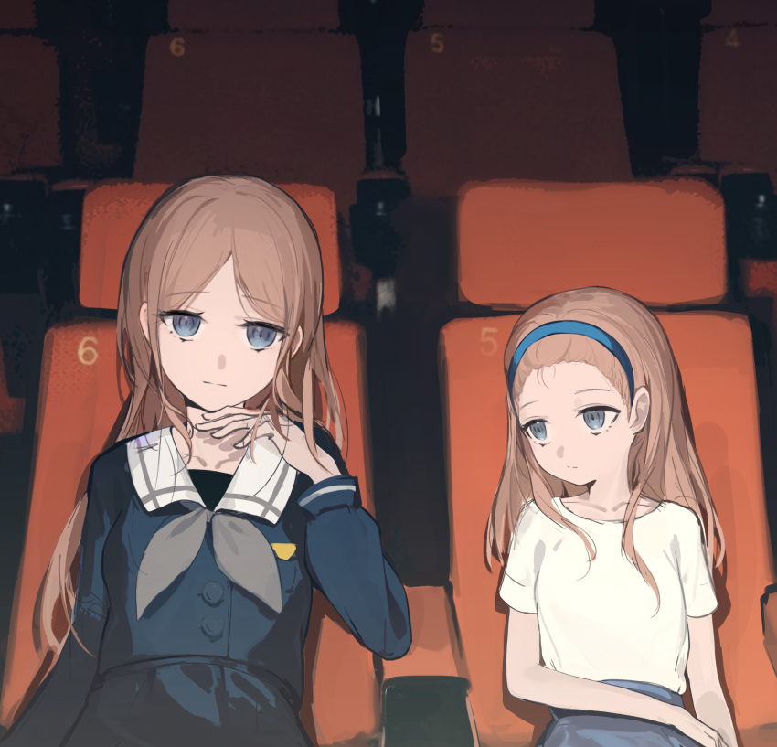 Safebooru - 2girls absurdres bang dream! bang dream! it's mygo!!!!! blue eyes blue hairband blue ...