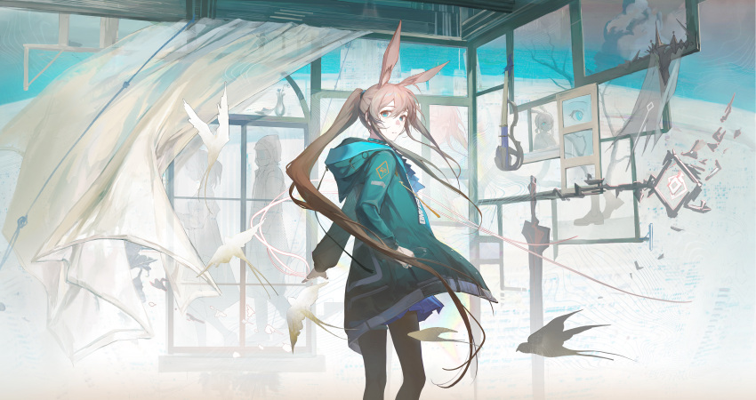 Safebooru - 1other 2girls absurdres amiya (arknights) animal ears aqua eyes arknights black ...