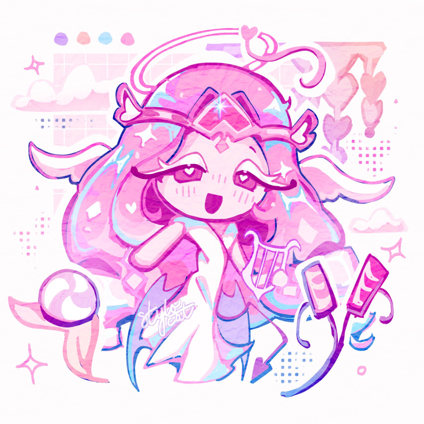 Safebooru - 1girl angel angel wings colored skin cookie run cookie run ...