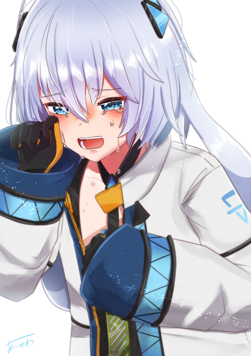 Safebooru - 01160226 1boy absurdres animal ears black gloves blue eyes ...