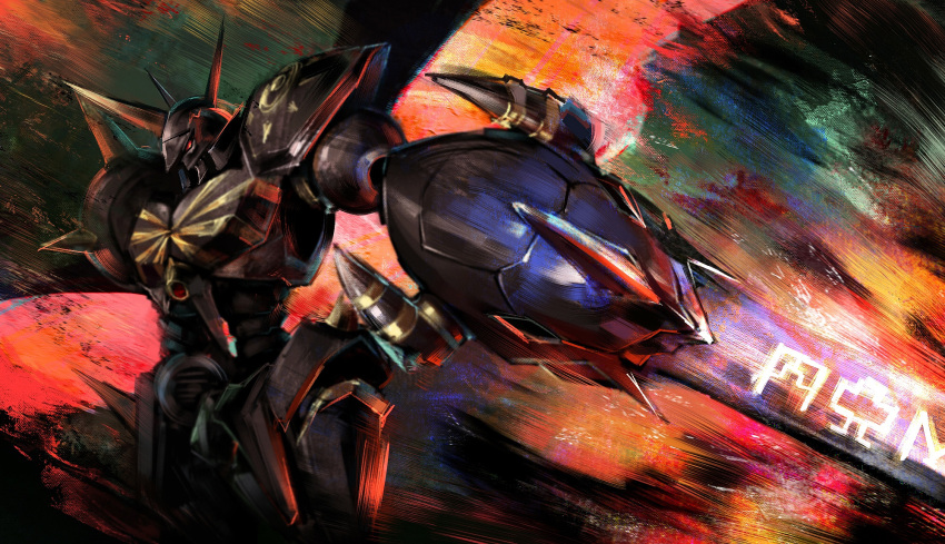 Safebooru - arm blade armor black armor cape cowboy shot digimoji ...