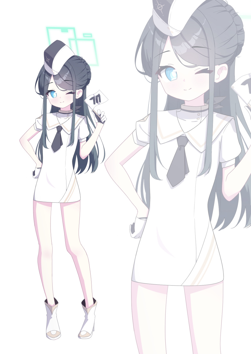 Safebooru - 1girl 525 woiwo absurdres alternate costume alternate hairstyle aris (blue archive ...