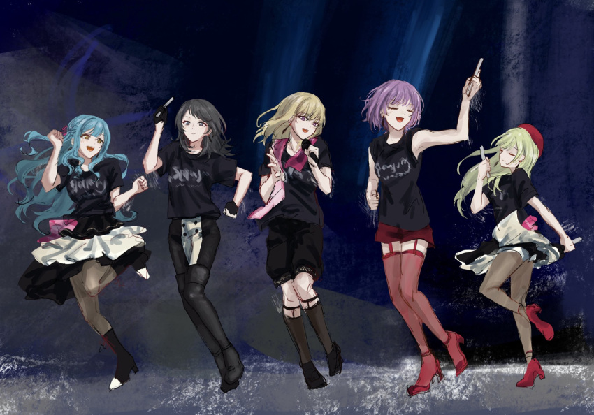 Safebooru - 5girls amoris (bang dream!) ave mujica (bang dream!) bang dream! bang dream! it's ...