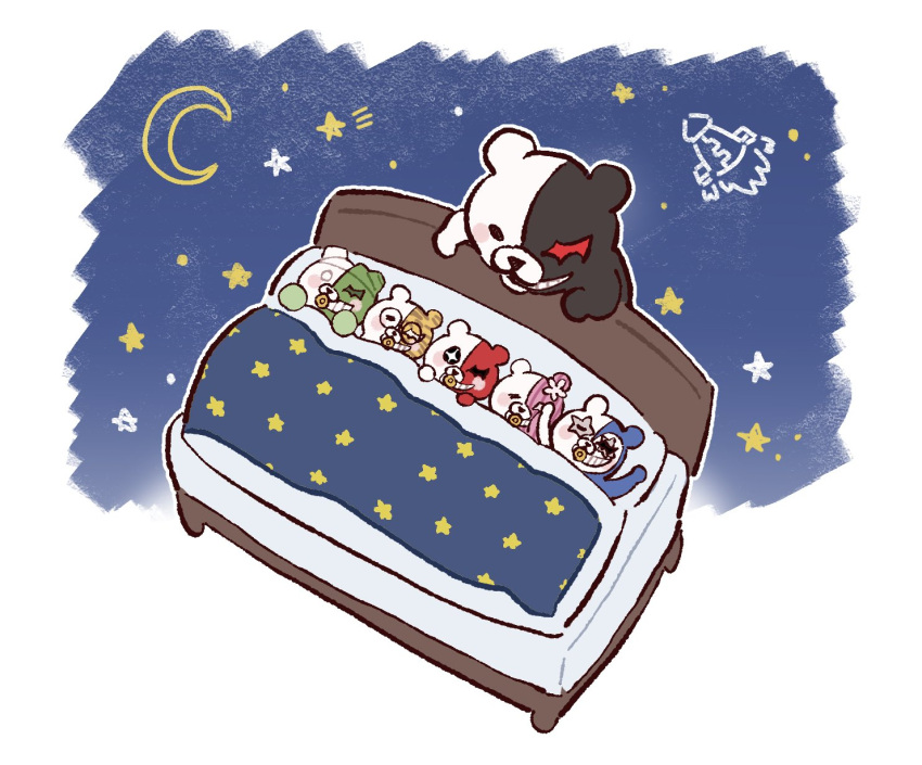 Safebooru - 30en (esx5g) bed blanket crescent danganronpa: trigger ...