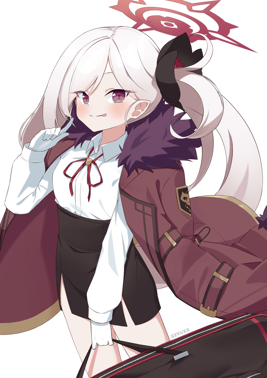 Safebooru - 1girl absurdres alternate costume artist name aru (blue archive) bag black flower ...