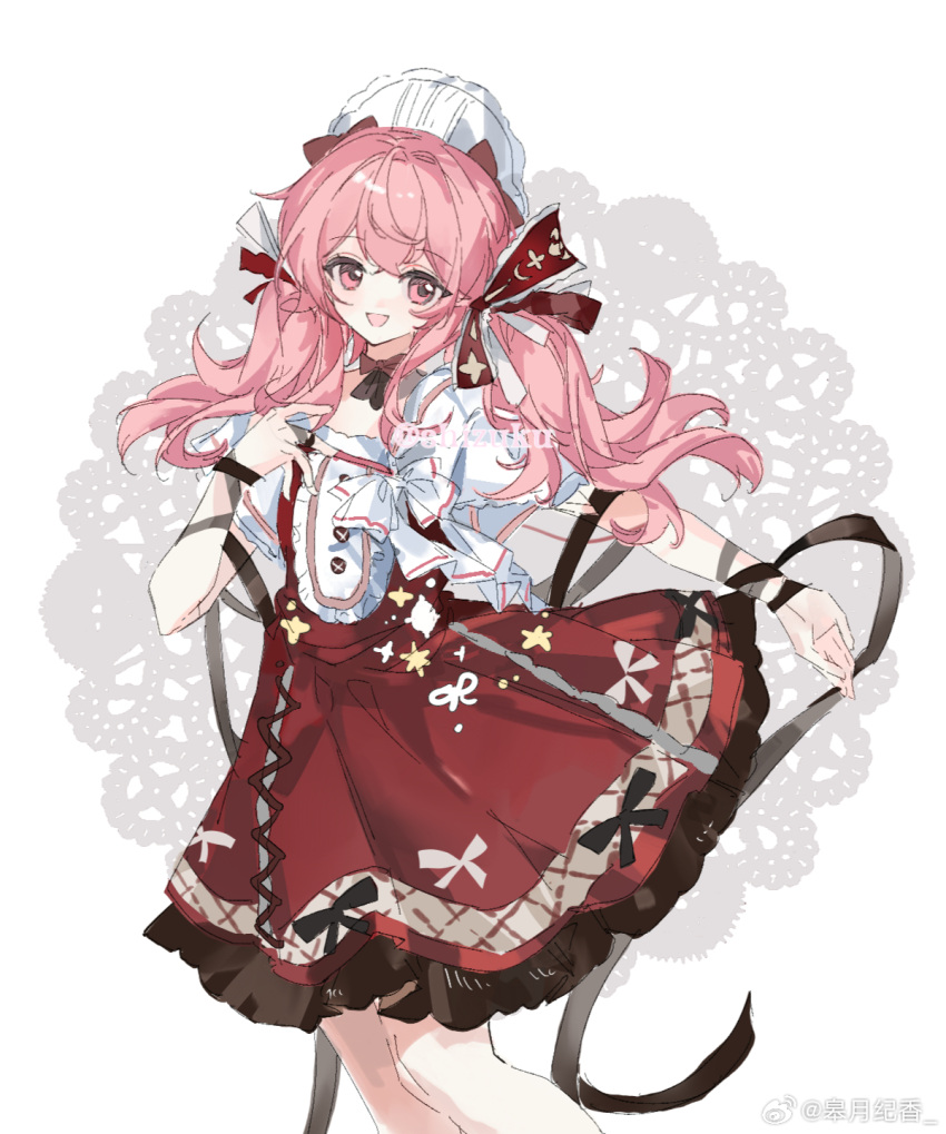 Safebooru - 1boy 1girl black ribbon blush bow breasts dress frilled bow frills hair between eyes ...