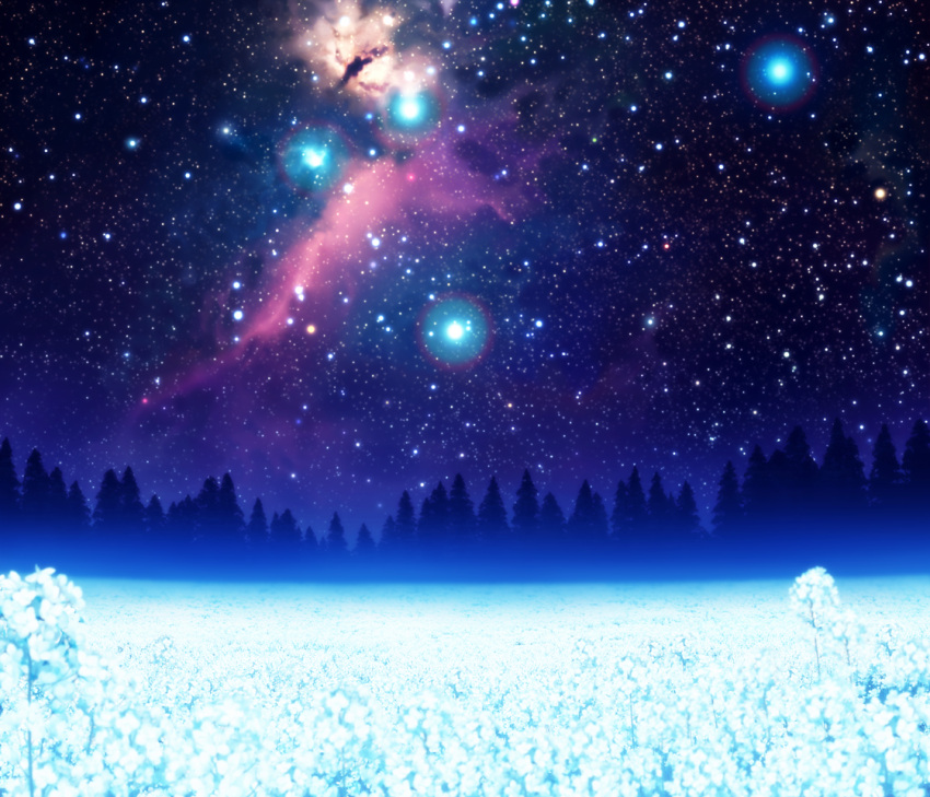 Safebooru - field flower flower field game cg koyama hirokazu mahou tsukai no yoru milky way ...