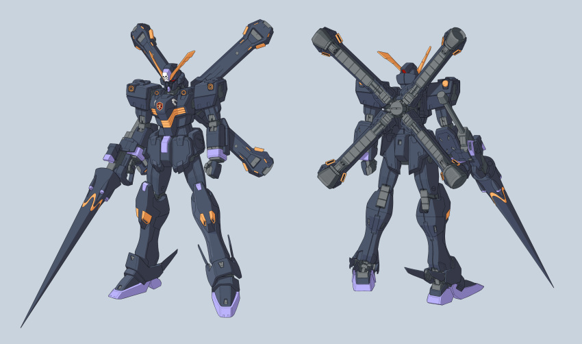 Safebooru - 3d absurdres back commentary request crossbone gundam ...