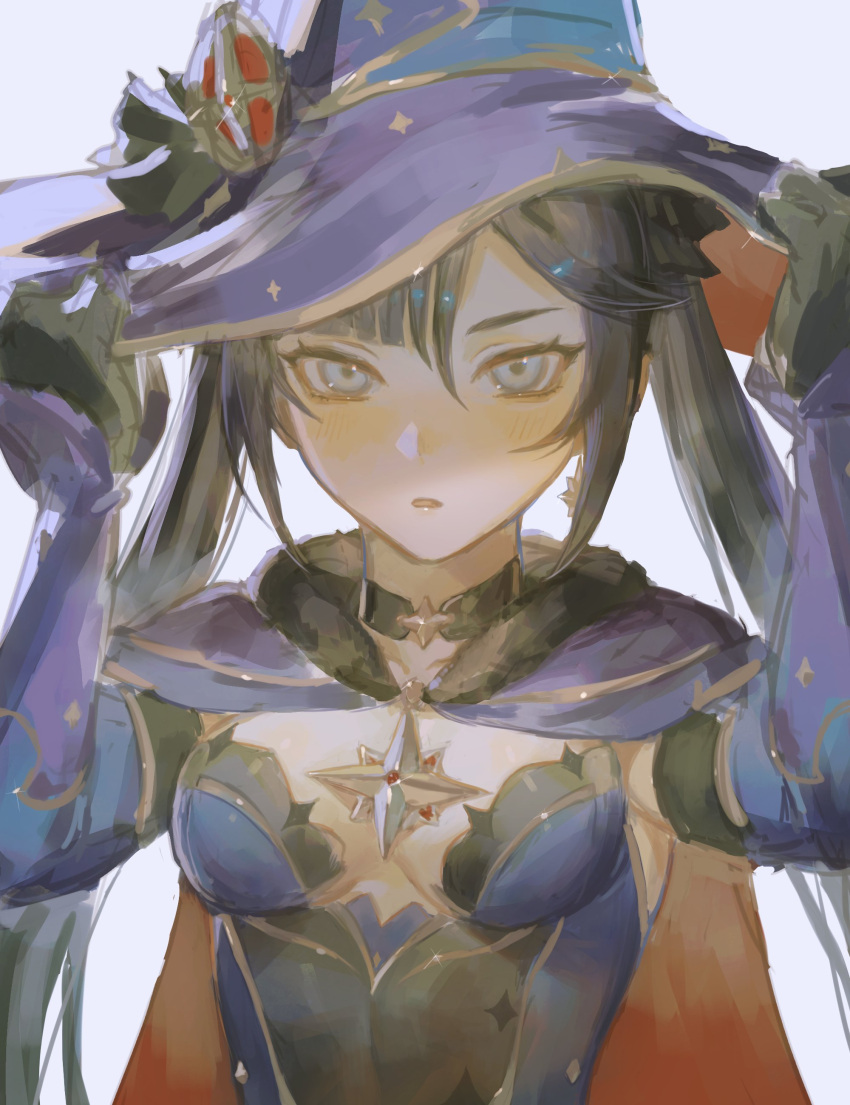 Safebooru - 1girl absurdres black gloves black hair blush breasts choker genshin impact gloves ...