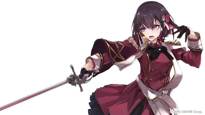 Safebooru - 1girl alternate costume azki (hololive) black bow black ...