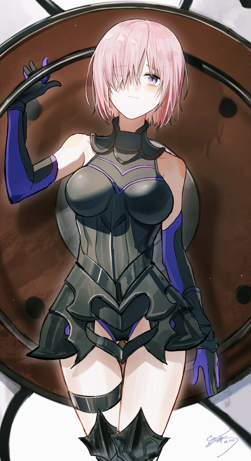Safebooru - 1girl absurdres armor bare shoulders black armor breasts fate/grand order fate ...