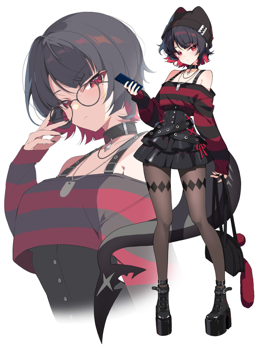 Safebooru - 1girl absurdres alternate costume bare shoulders black hair black hat black shoes ...