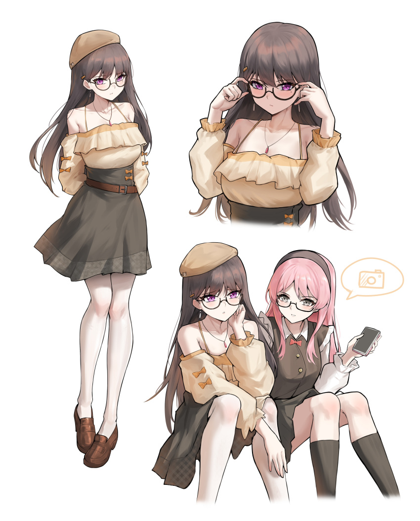 Safebooru - 2girls absurdres bang dream! bang dream! it's mygo!!!!! belt beret black hair black ...