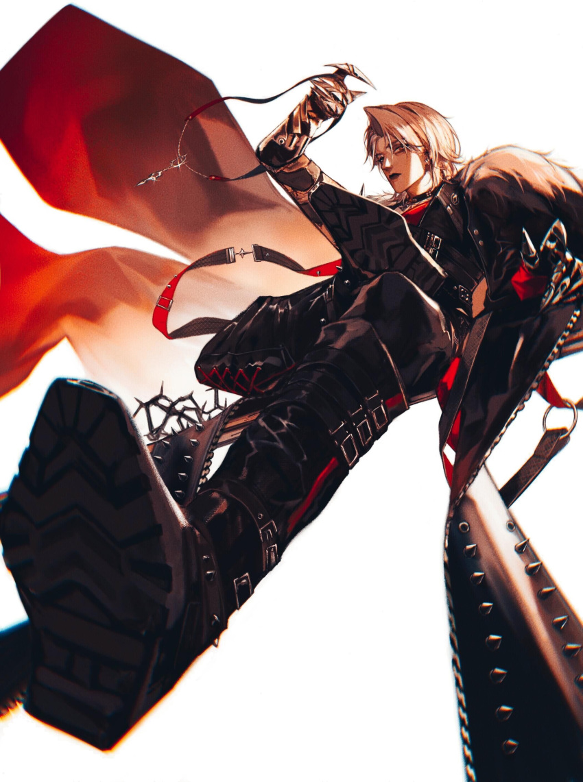 Safebooru - 1girl absurdres alternate costume asymmetrical bangs belt belt buckle belt collar ...