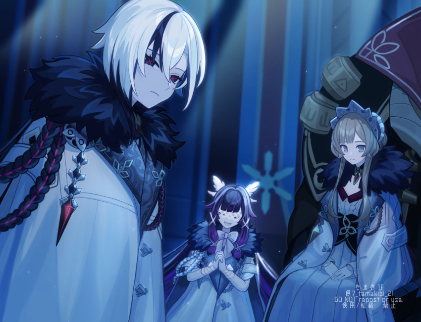 Safebooru - 3girls arlecchino (genshin impact) automaton (object) black ...