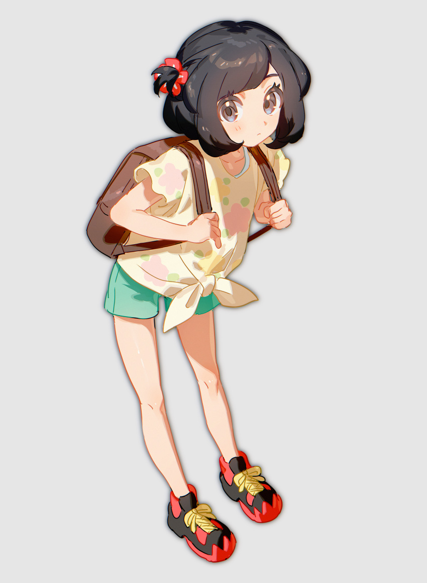 Safebooru - 1girl absurdres backpack bag black eyes black hair black shoes collarbone ...