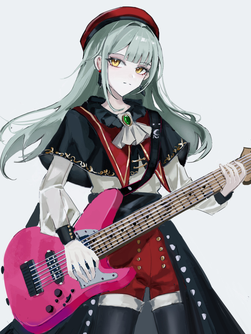 Safebooru - 1girl absurdres ascot bang dream! bang dream! it's mygo!!!!! beret black capelet ...