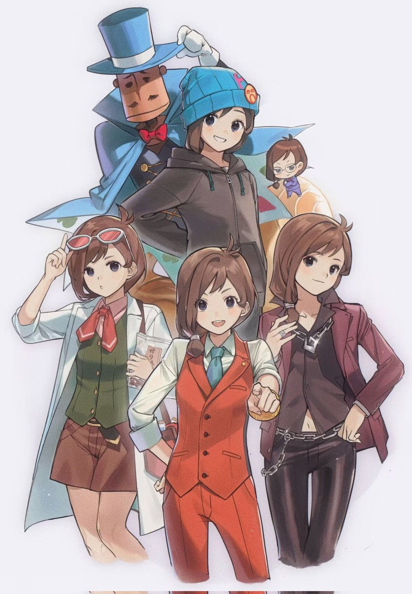 Safebooru - 1girl ace attorney alternate costume antenna hair apollo ...