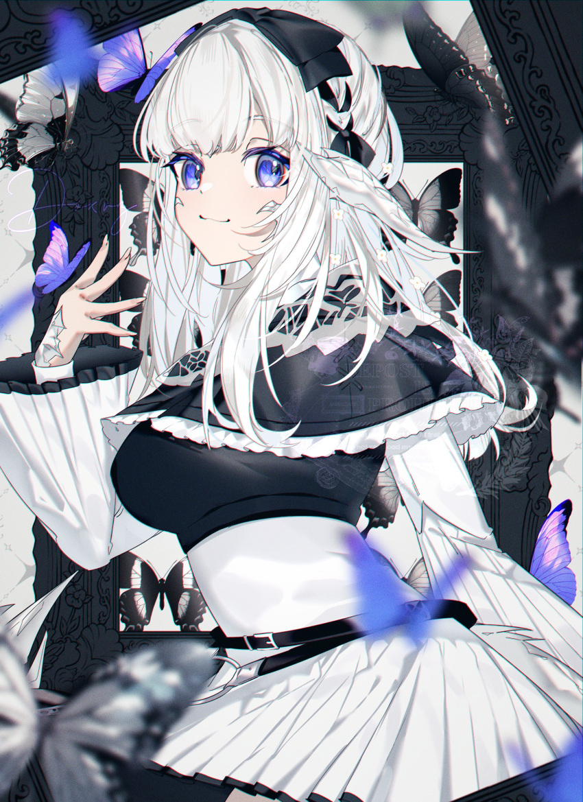 Safebooru 1girl 3 Absurdres Au Ra Black Capelet Blue Eyes Bug 6561