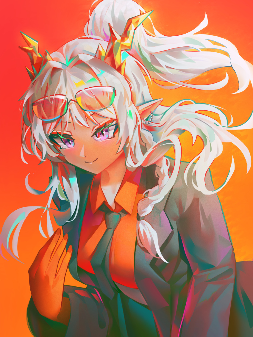 Safebooru - 1girl absurdres arknights black jacket black necktie blazer ...