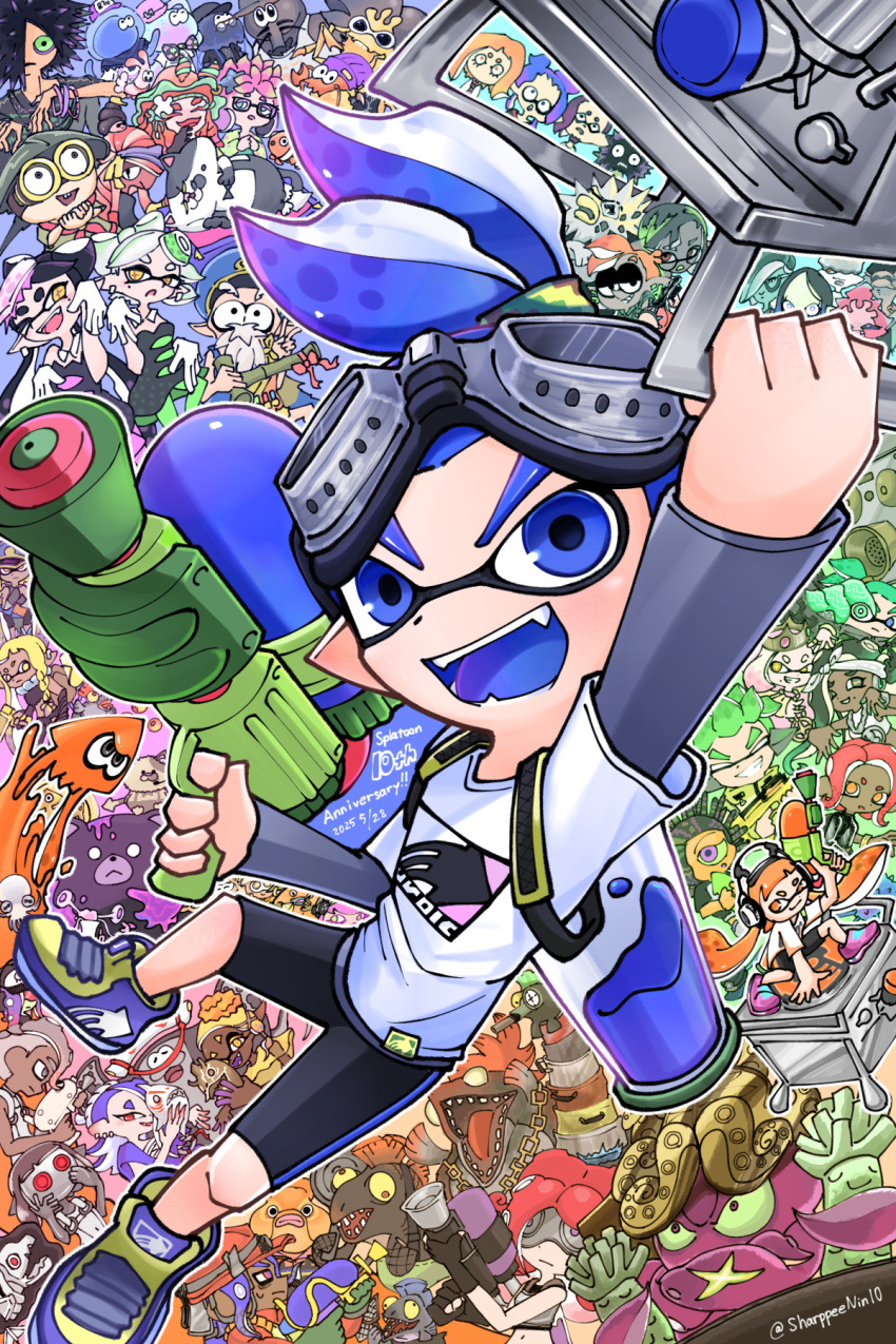 Safebooru - 6+boys 6+girls agent 8 (splatoon) annie (splatoon ...