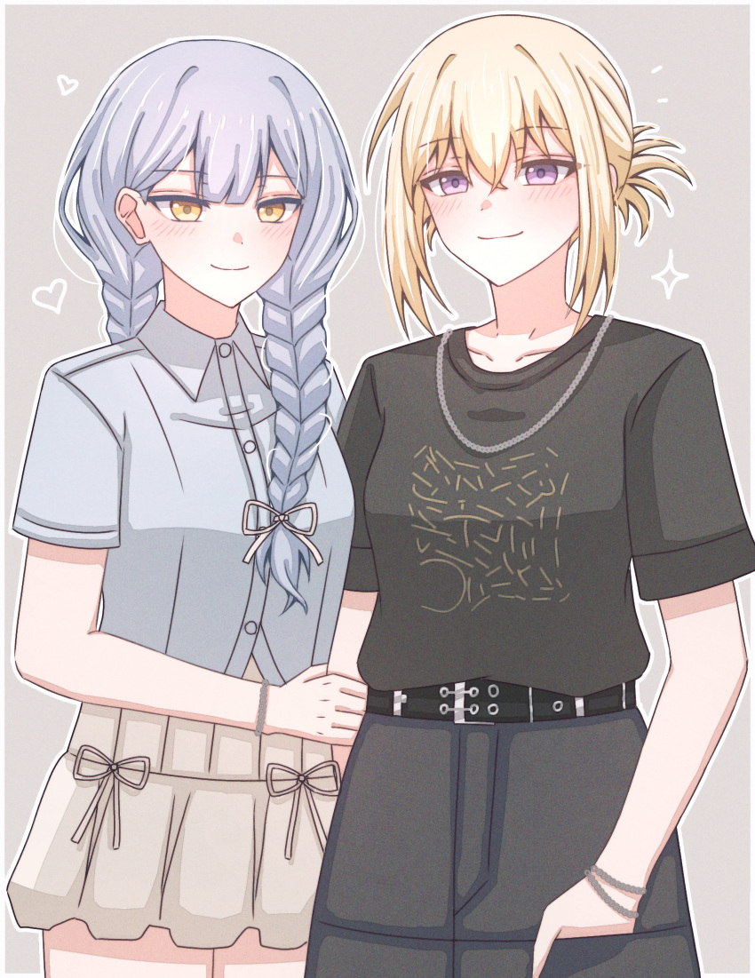 Safebooru - 2girls absurdres alternate hairstyle bang dream! bang dream! it's mygo!!!!! belt ...