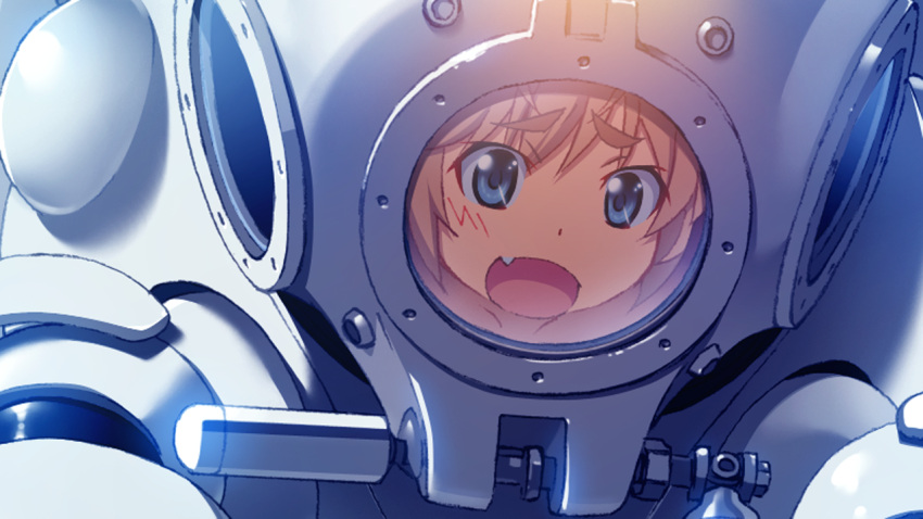 Safebooru - 1girl blonde hair blue eyes blush diving suit fang game cg grisaia (series) grisaia ...