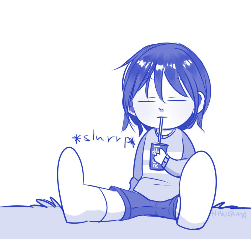 Safebooru - 1other 2017 2d = = ambiguous gender artist name blue theme ...