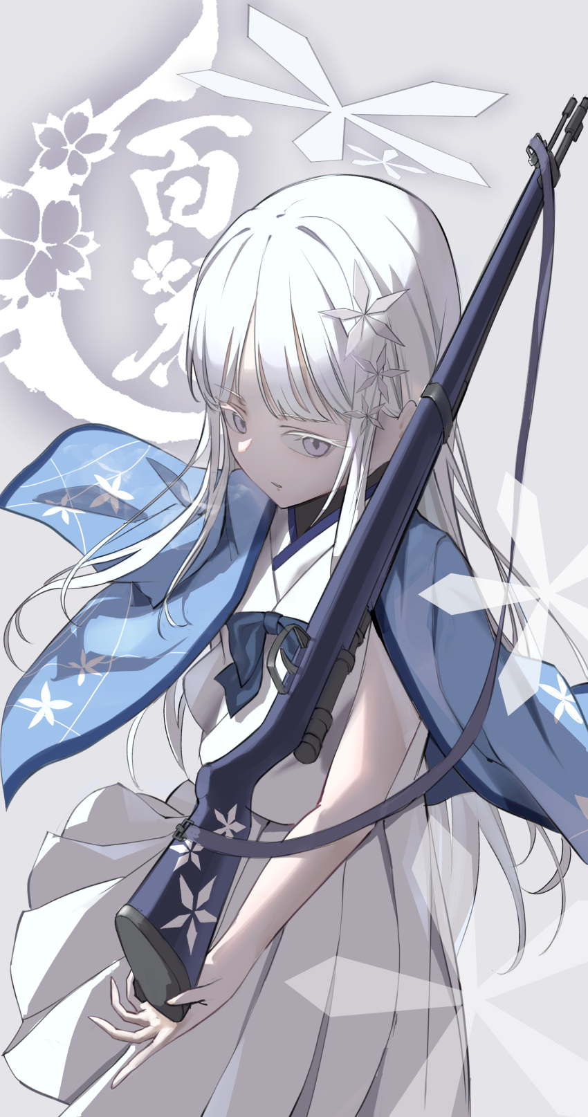 Safebooru - 1girl absurdres arisaka blue archive blue bow blue haori ...