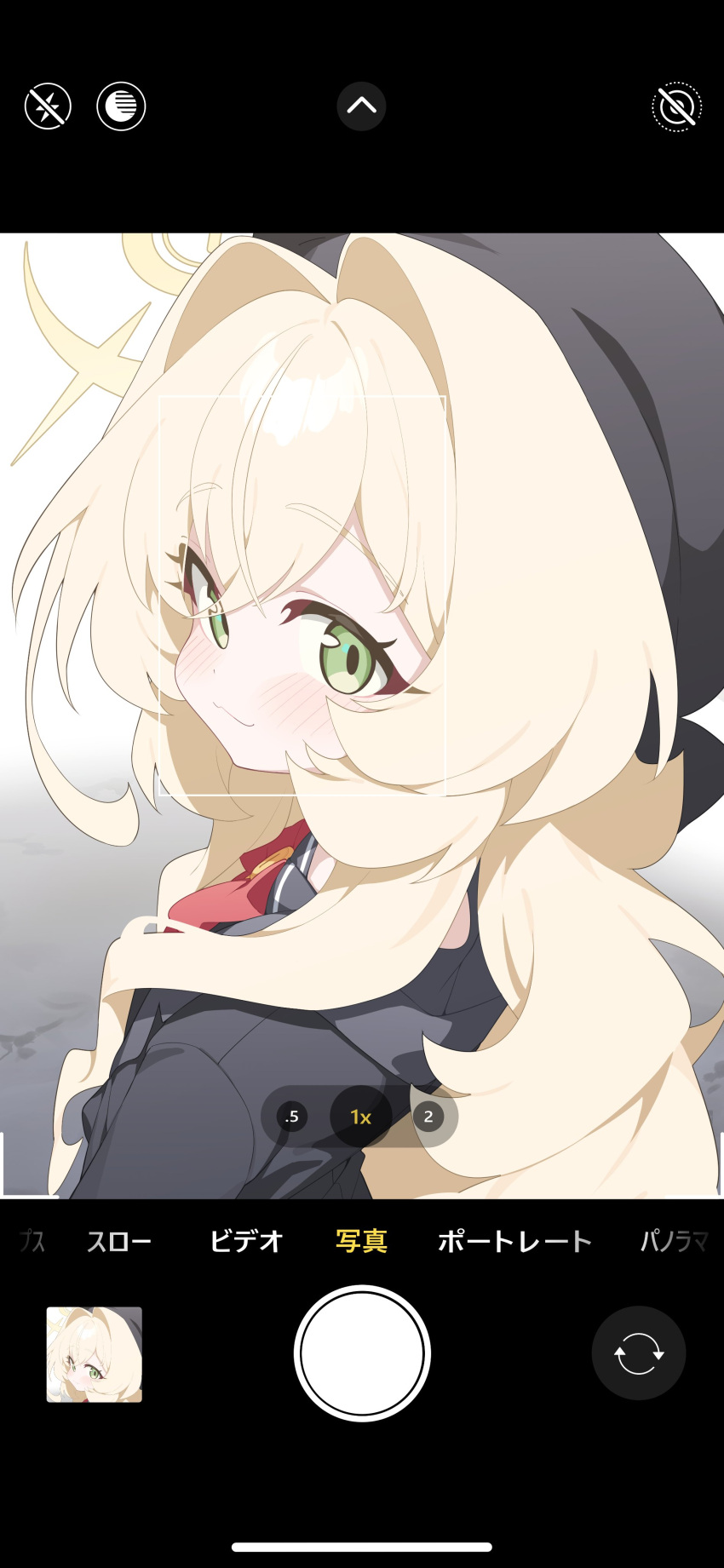 Safebooru - 1girl absurdres beret black hat black jacket blonde hair blue archive blush closed ...