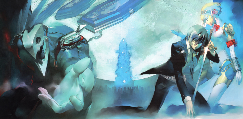 Safebooru - 1boy 1girl absurdres aigis (persona) android blonde hair ...