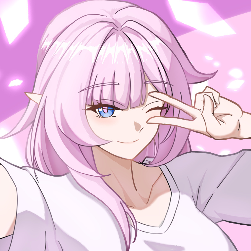 Safebooru - 1girl ;) absurdres blue eyes chinese commentary collarbone ...
