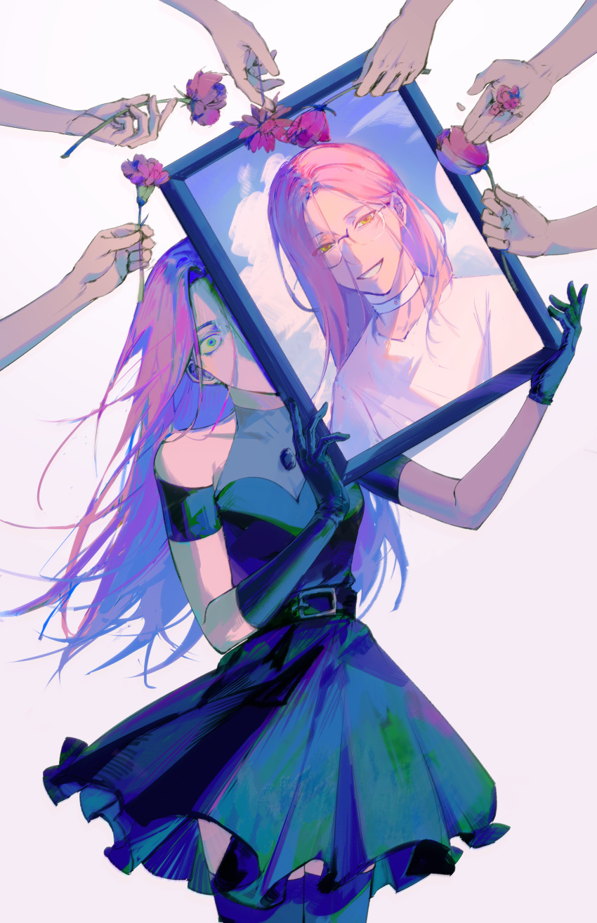 Safebooru - 1girl absurdres alien stage astruma2 bare shoulders belt black belt black dress ...